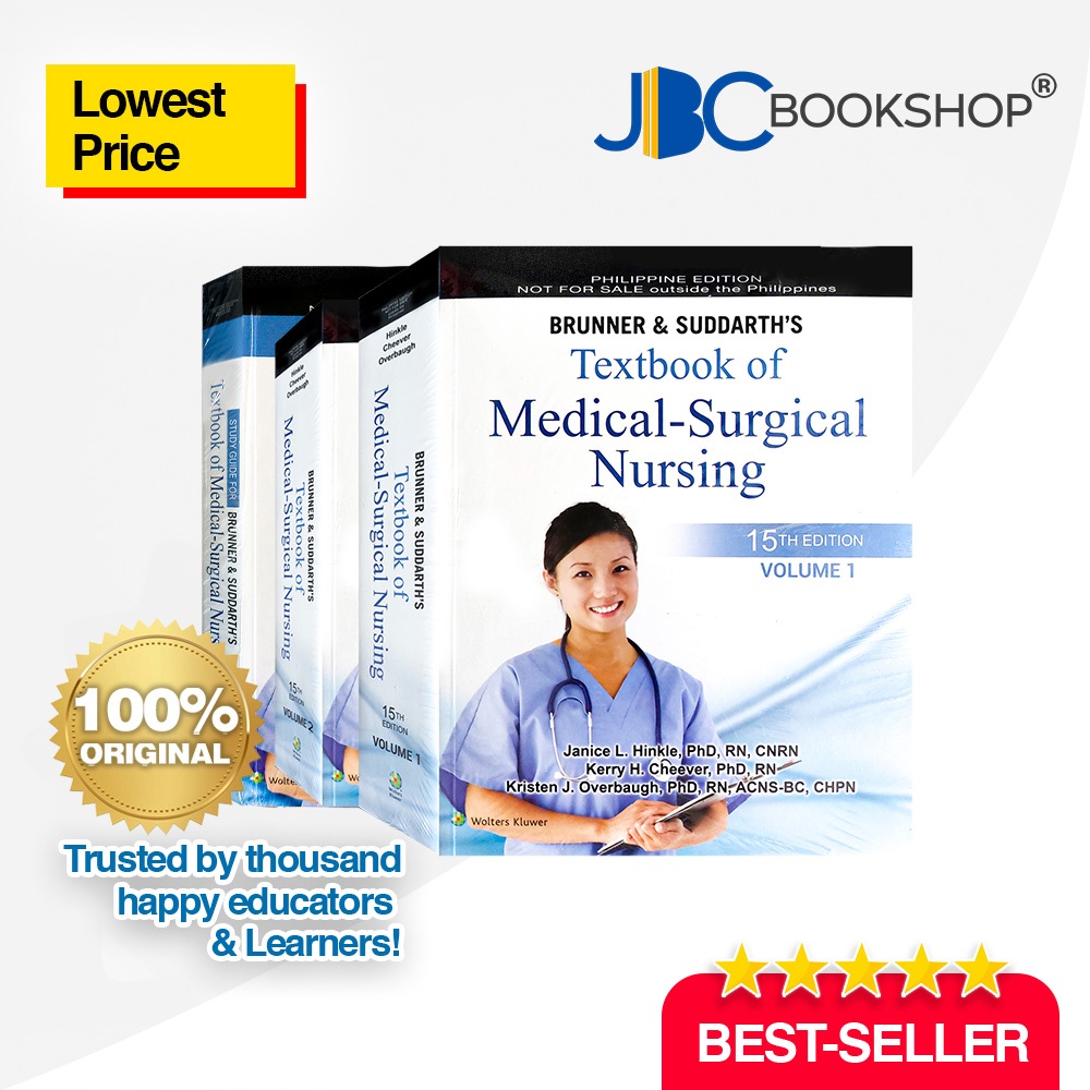 Brunner & Suddarth's Textbook of Medical-Surgical Nursing 14th&15th Ed Vol. 1&2 + Study Guide ...