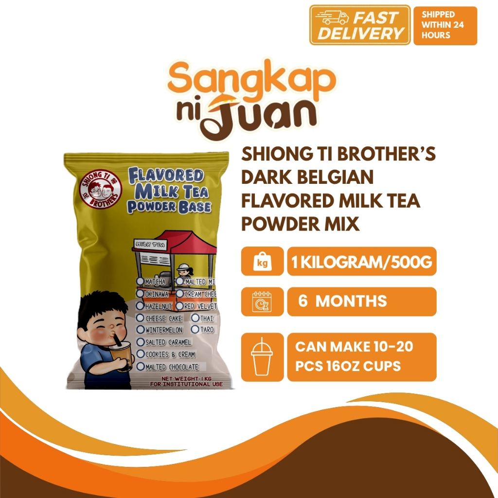 Shiong Ti Brother's Dark Belgian Premium Flavored Milk Tea Powder Mix ...