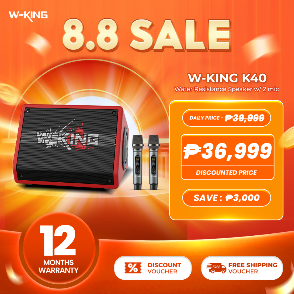 W-KING K40 Power: 220W(RMS) Bluetooth: 5.0 Versions Water resistant ...