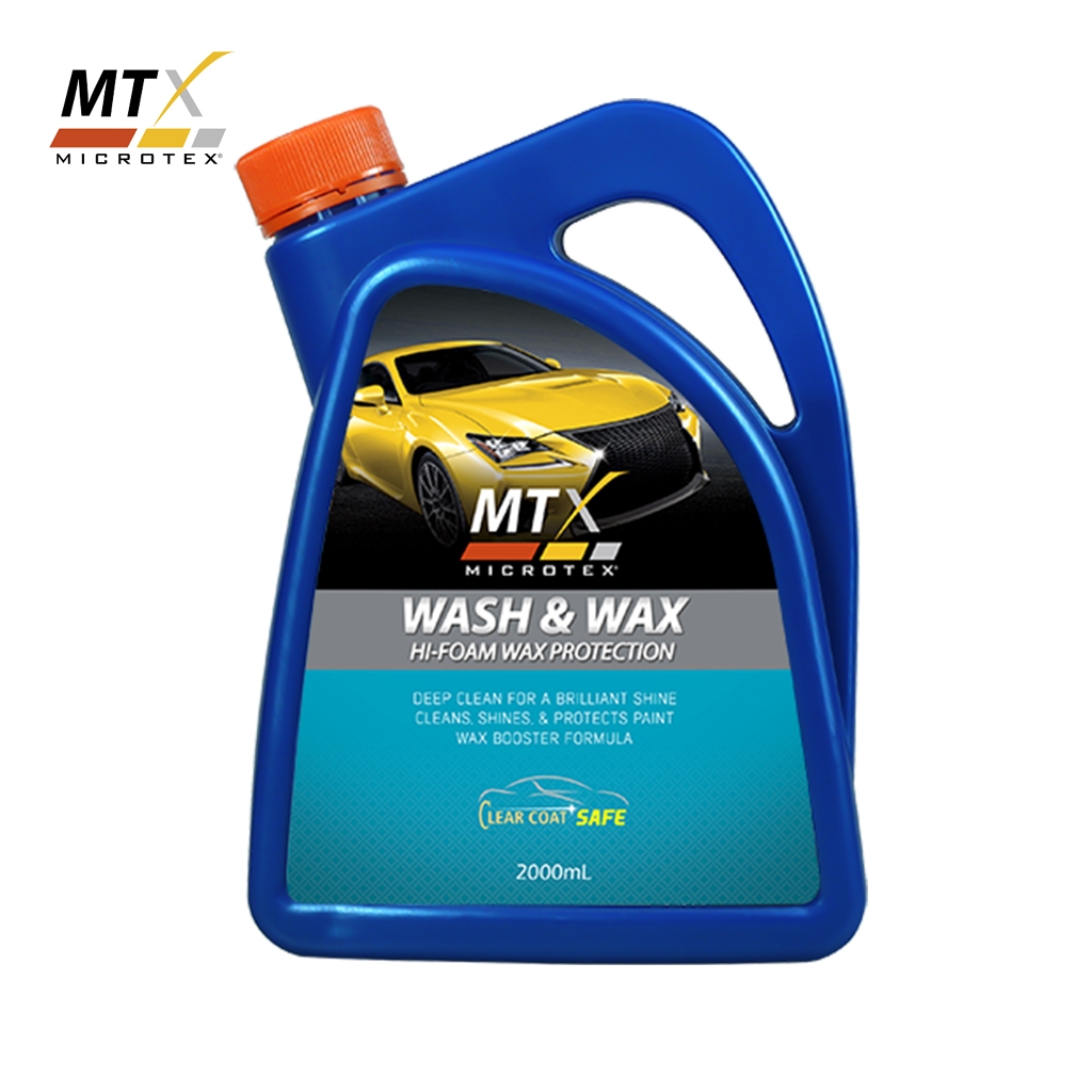 Microtex Wash and Wax 2L (Hi-Foam Wax Protection Car Shampoo, MTX Car Care) | Shopee Philippines