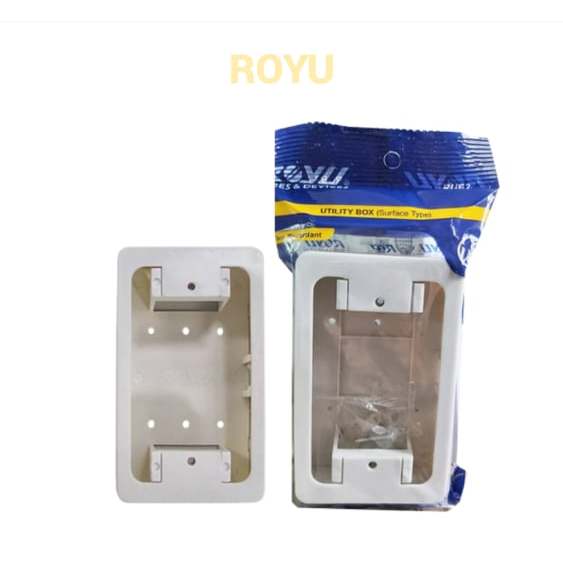 Royu PVC Amco Box Surface Type Utility Box with Tox and Screw sold per ...