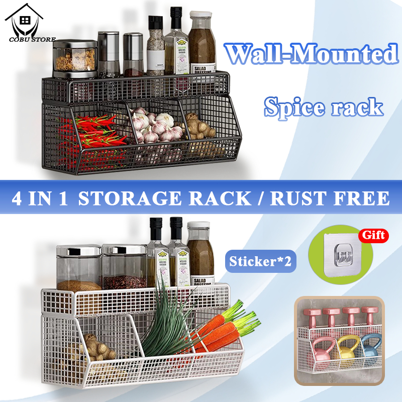 Kitchen Organizer Storage Rack Condiments Organizer Hanging Organizer ...