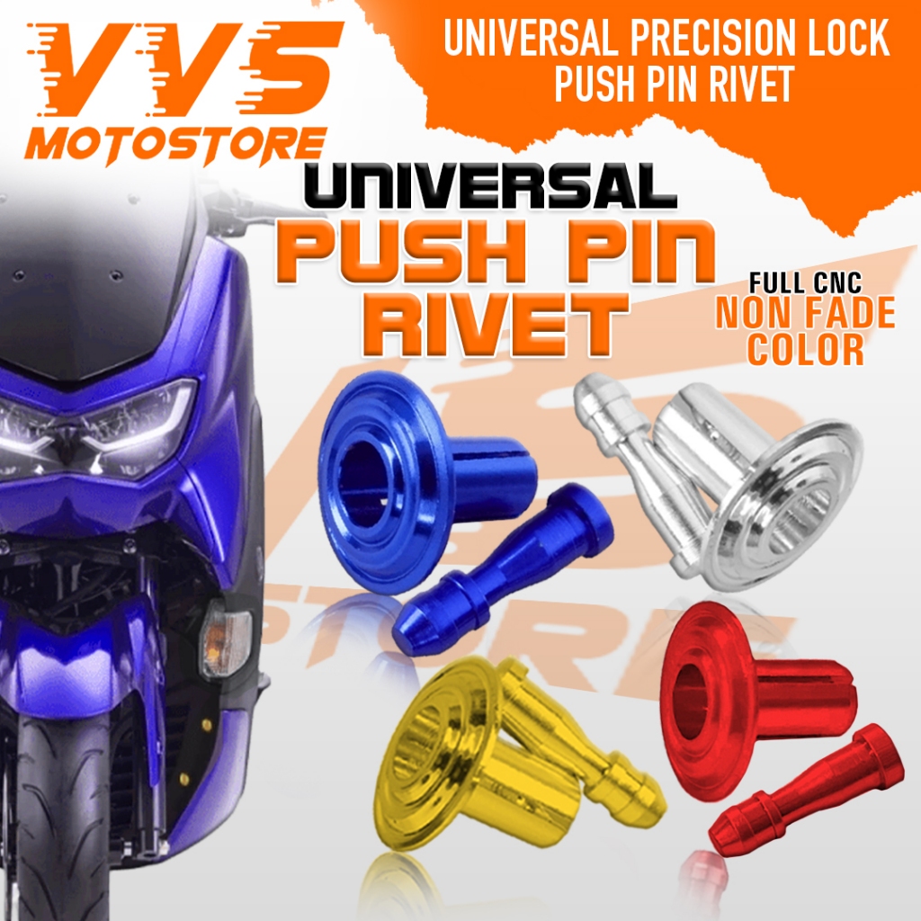 ARM Precision Lock Push Pin Rivet Motorcycle Universal M5x15 | Shopee ...