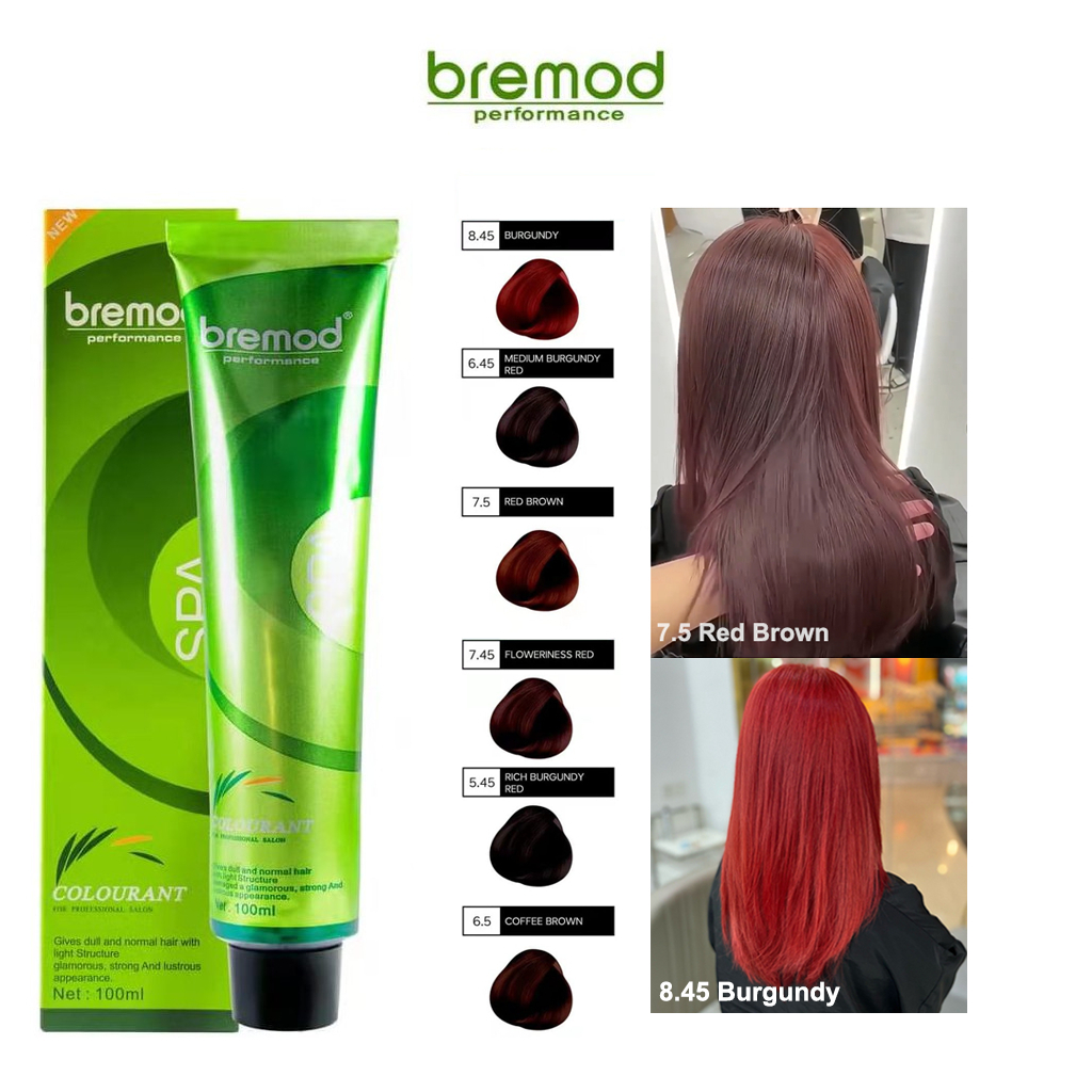 Bremod Hair Color Hair Dry (Copper, Red, Burgundy, Purple, Mahogany ...