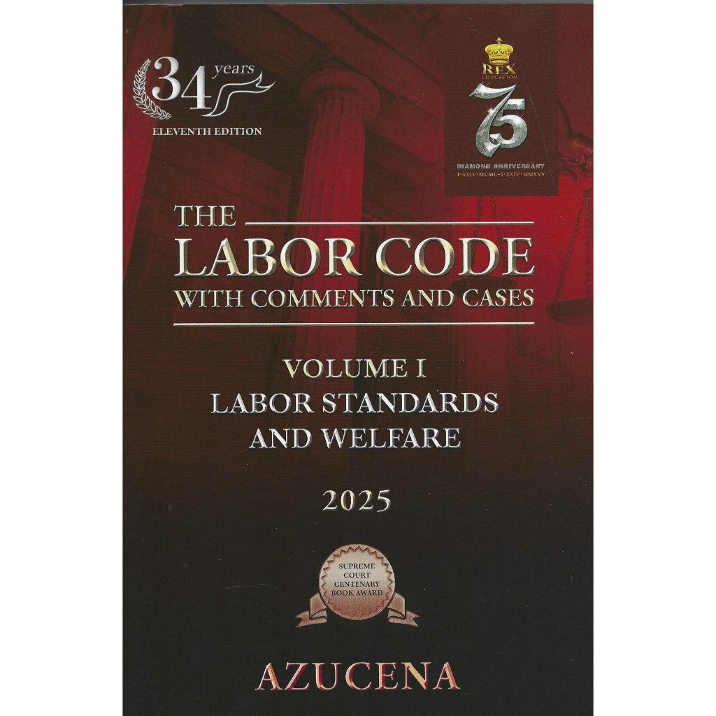 The Labor Code with Comments and Cases Volume I by Atty Cesario Azucena ...