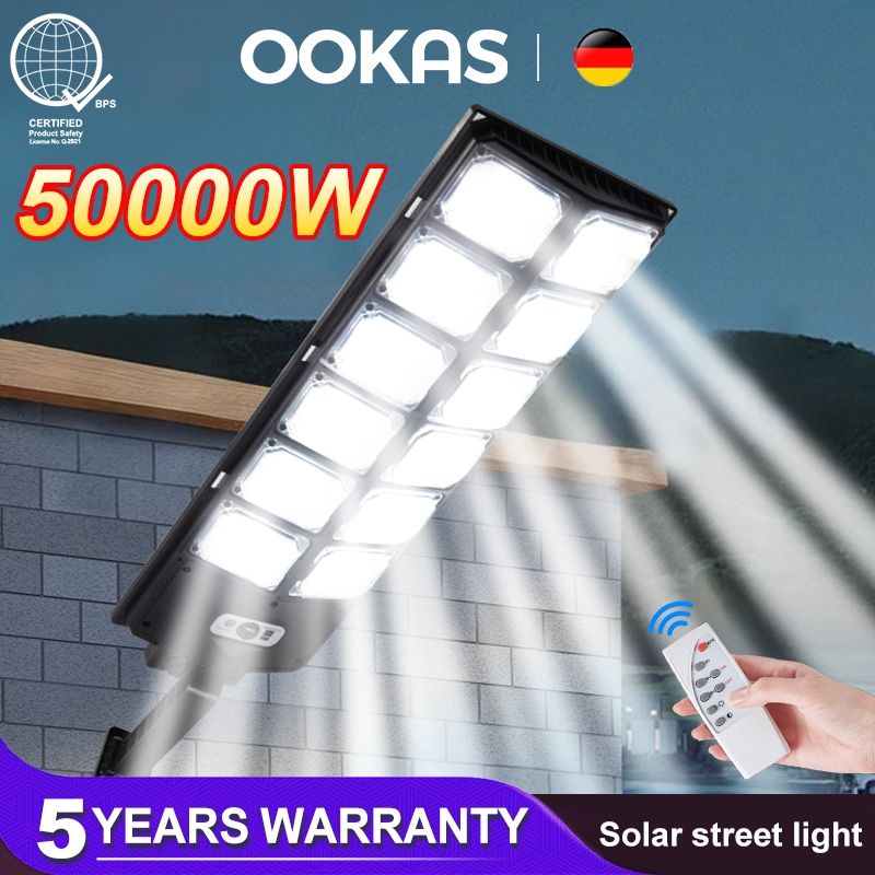 OOKAS 1-2 PCS LED Solar Light Outdoor Waterproof New Upgraded Solar ...