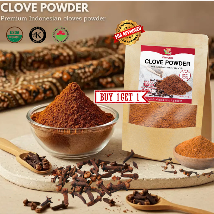 [BEST SELLER] 3F Food Organic Premium Clove Powder 30g, 50g, 100g ...