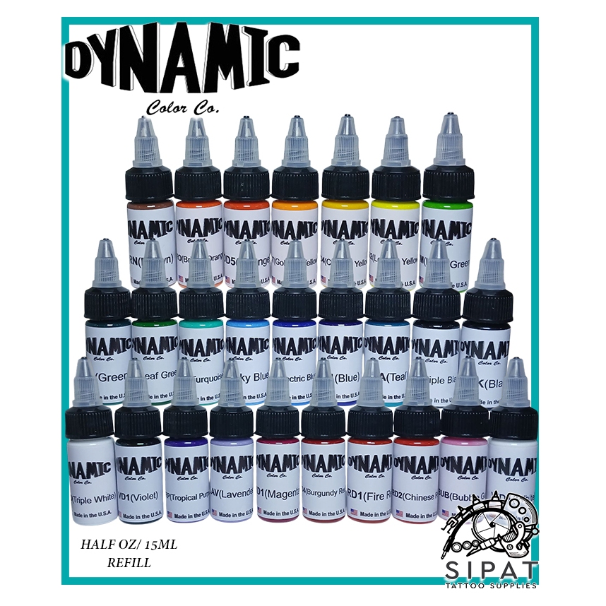 Dynamic Colored Inks Half oz (REFILL) 1PC Dynamic Tattoo Ink | Shopee ...