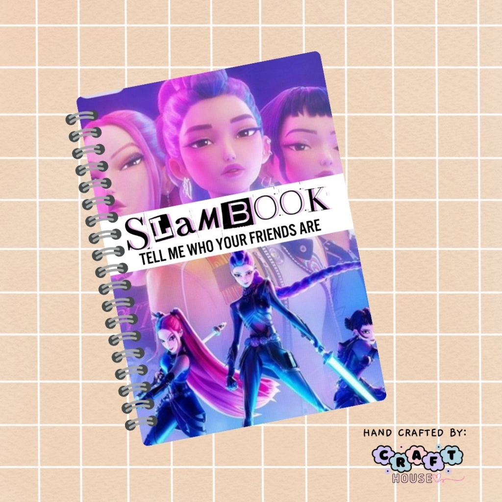Huntrix k-pop demon hunters Slam book Autograph Notebook for friendship ...