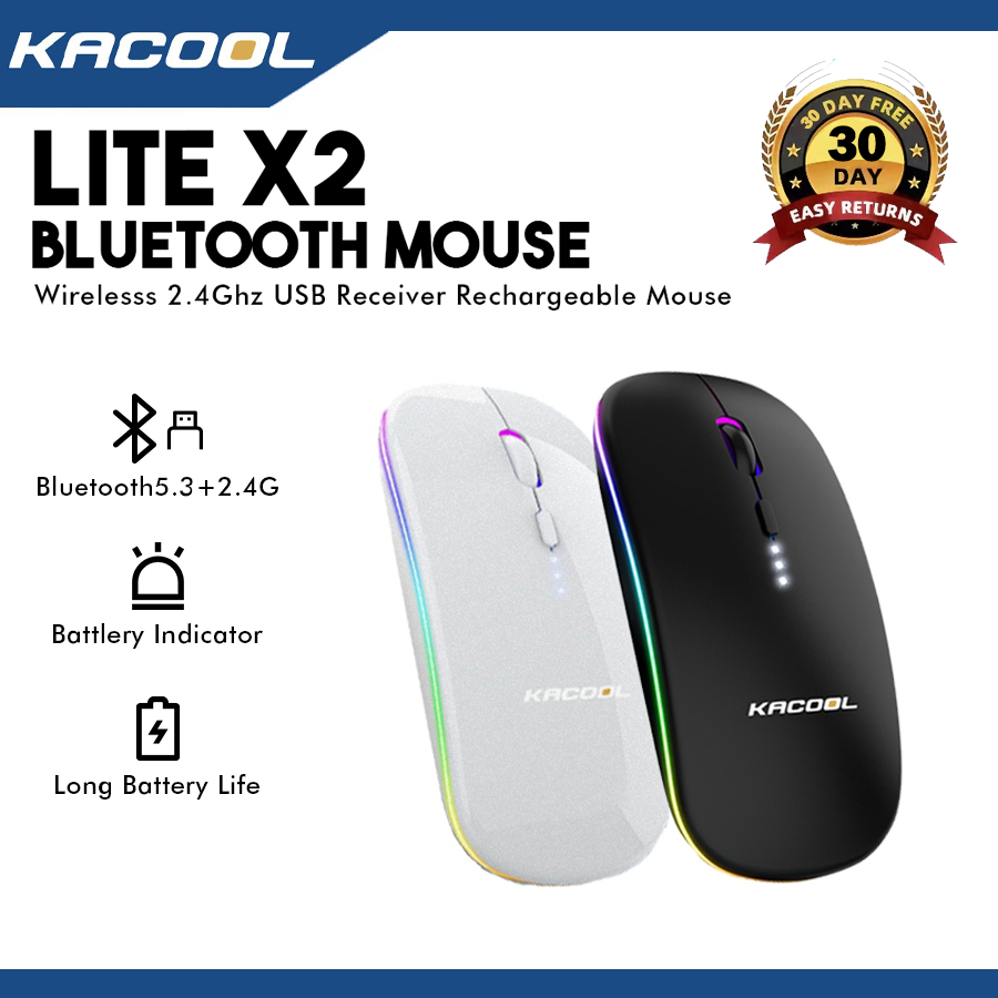 Kacool 2.4G Wireless Rechargeable Charging Mouse Ultra-Thin Silent ...