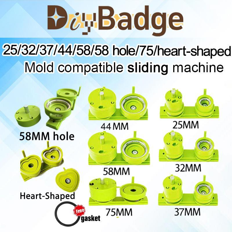25/32/37/44/58/58 hole/75mm/heart-shaped Mould for button badge making ...