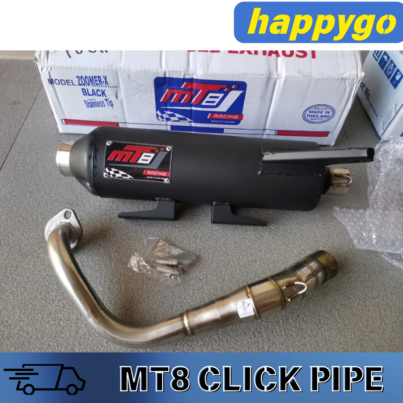 HONDA MT8 Pipe for CLICK 125i/150i V2/V3 GAMECHANGER Stainless Tip ...