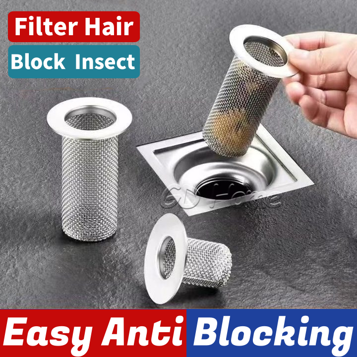 304 Stainless Steel Sewer Filter Mesh Bathroom Floor Drain Net Anti ...