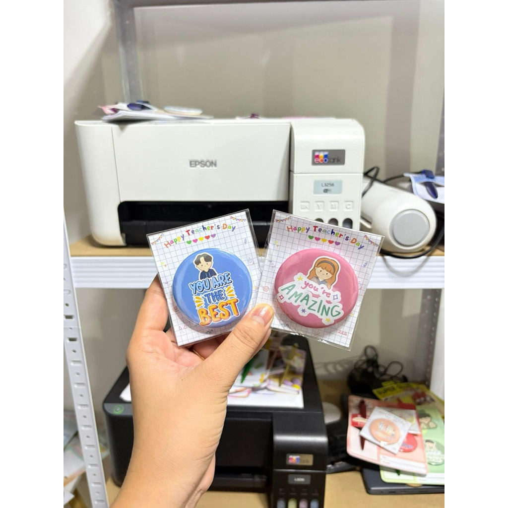 TEACHERS DAY GIFT IDEAS (Button Pin) | Shopee Philippines