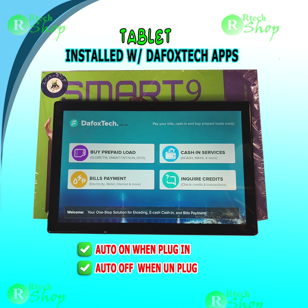 Tablet for Dafoxtech w/ pre installed fox apps- with auto on when ...