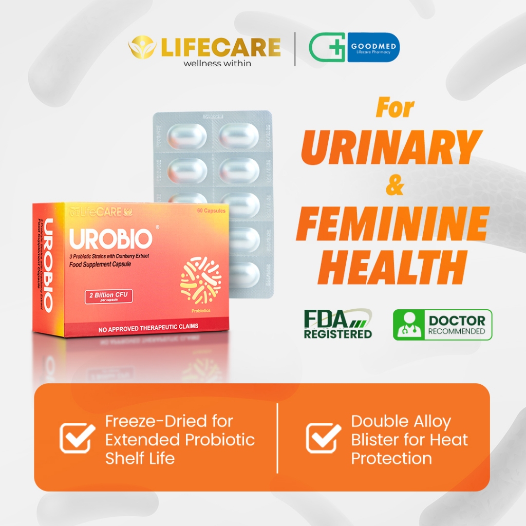 Urobio Probiotics Supplement Capsule with Cranberry Extract | Shopee ...