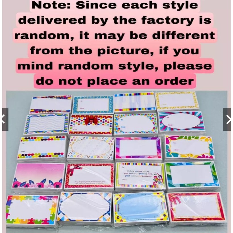 Christmas / Birthday / All occasion GIFT TAGS / CARD 100pcs per pack ...