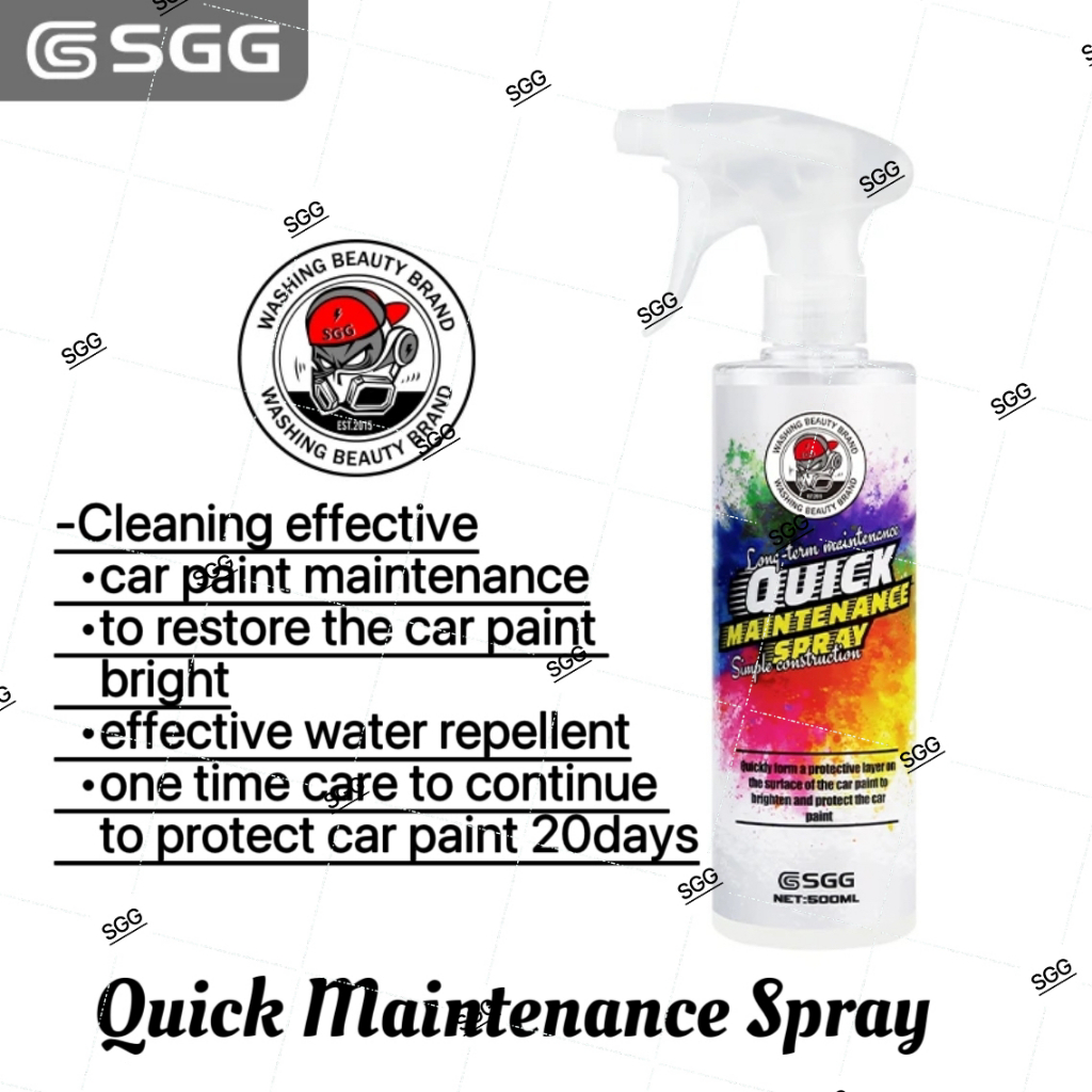 SGG QD Quick Maintenance Spray Fast Coating Car Paint Shine Detailing ...