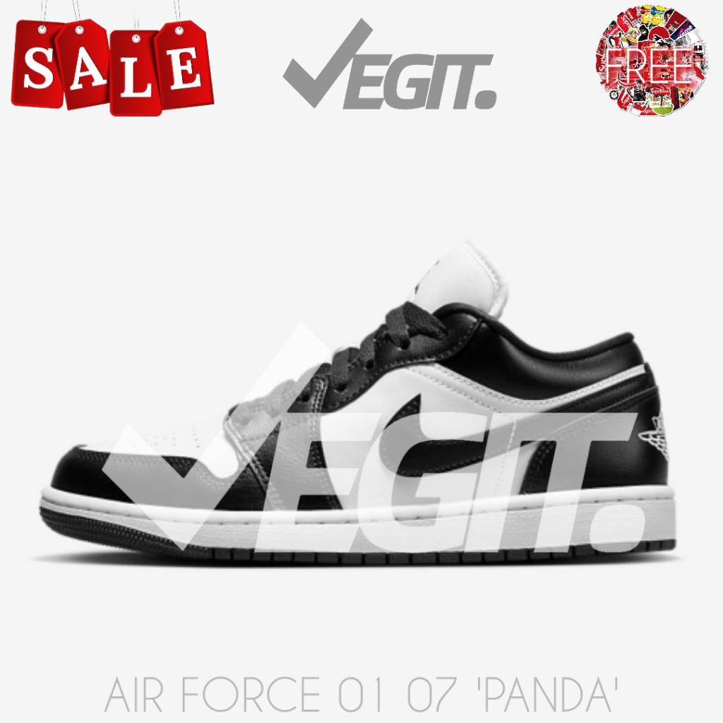 Legit Air Jord#n White Black White 'Panda' Unisex Womens Shoes | Shopee ...