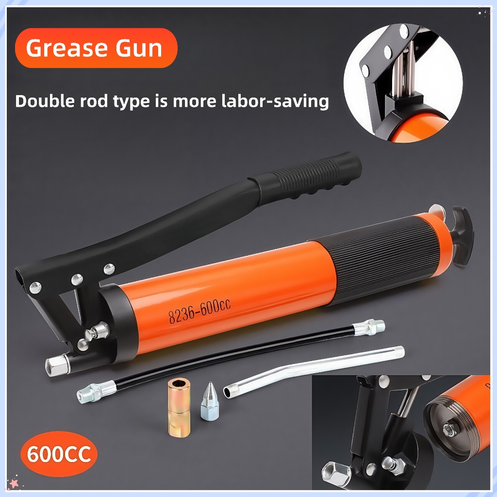 Grease Gun 600CC Grease Gun Pump Heavy Duty High Pressure Oil Injection ...