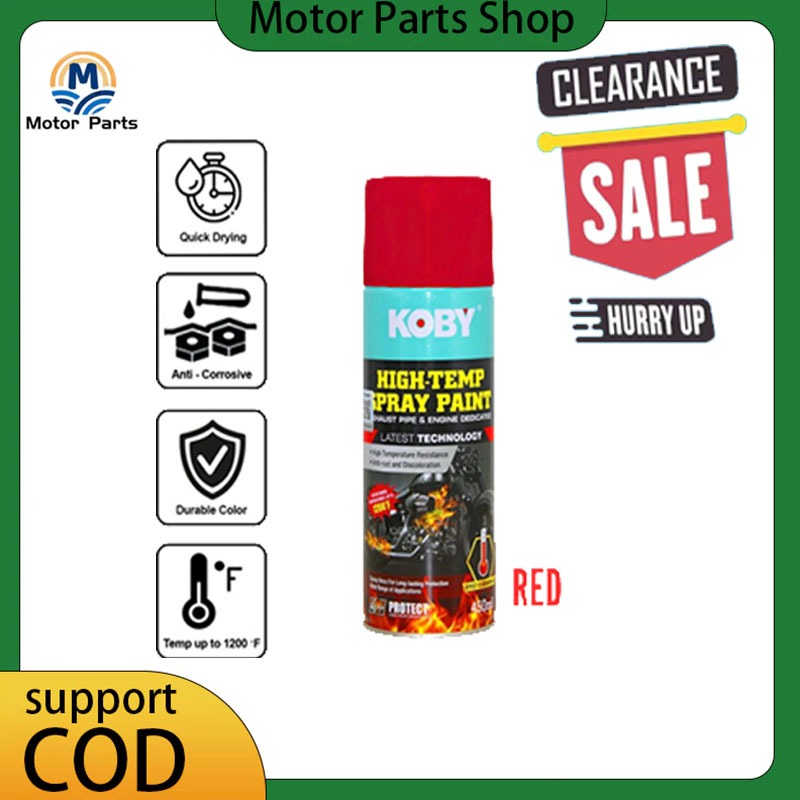 Motorcycle Body Parts Koby High Temp Spray Paint Engine Coating Spray ...