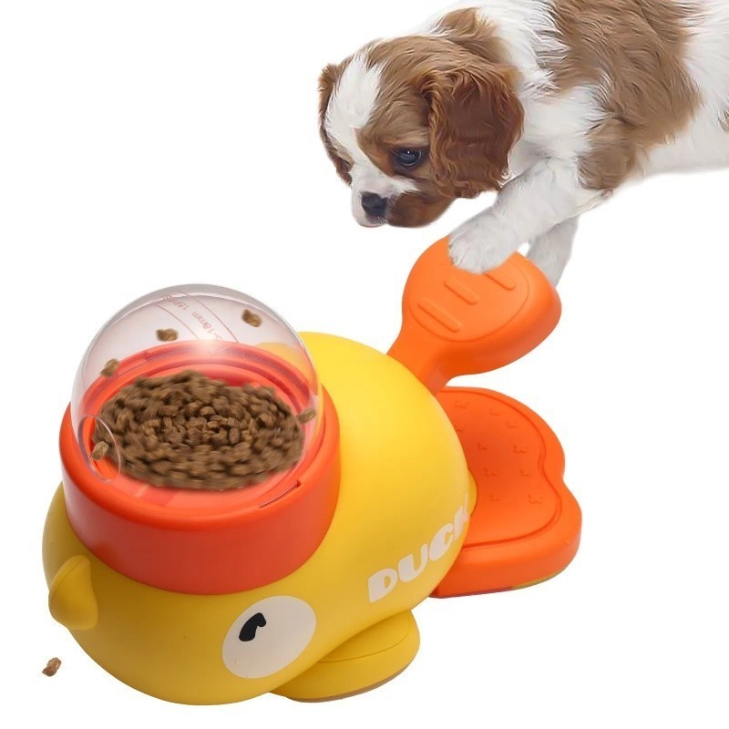 Automatic Pet Food Launcher Toy with Self Play Mode and Treat Dispenser ...