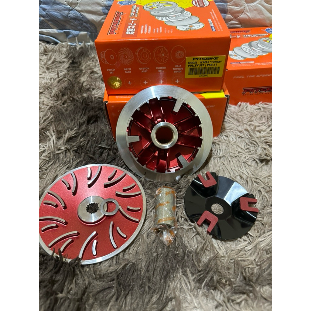 PITSBIKE RACING PULLEY SET NMAX/AEROX V2 V3 nano paint & V2 plus ...