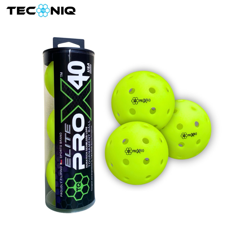TECNIQ Pickleball Tournament Ball Elite ProX40 Seamless Frosted Finish ...