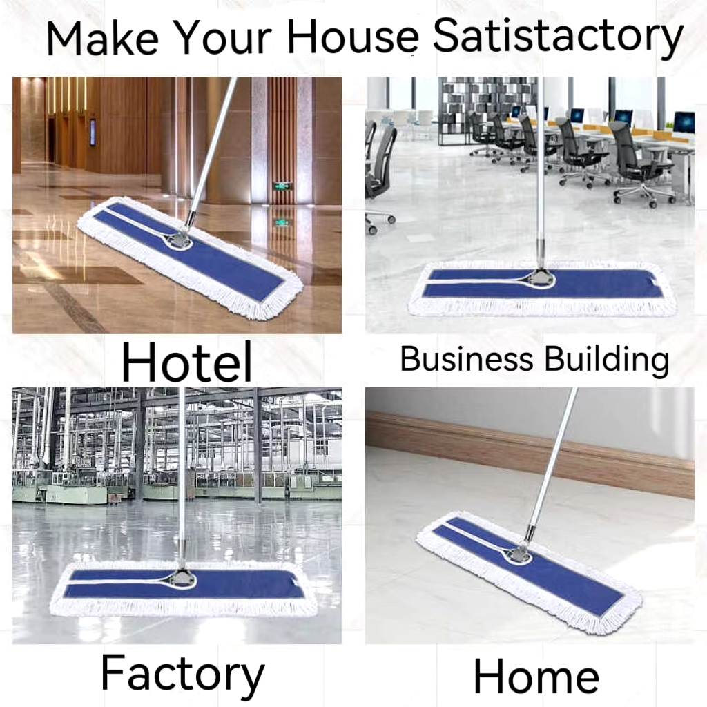 Dry and Wet Dual-Use Extra Large Flat Mop, Commercial Cleaning Mop for ...