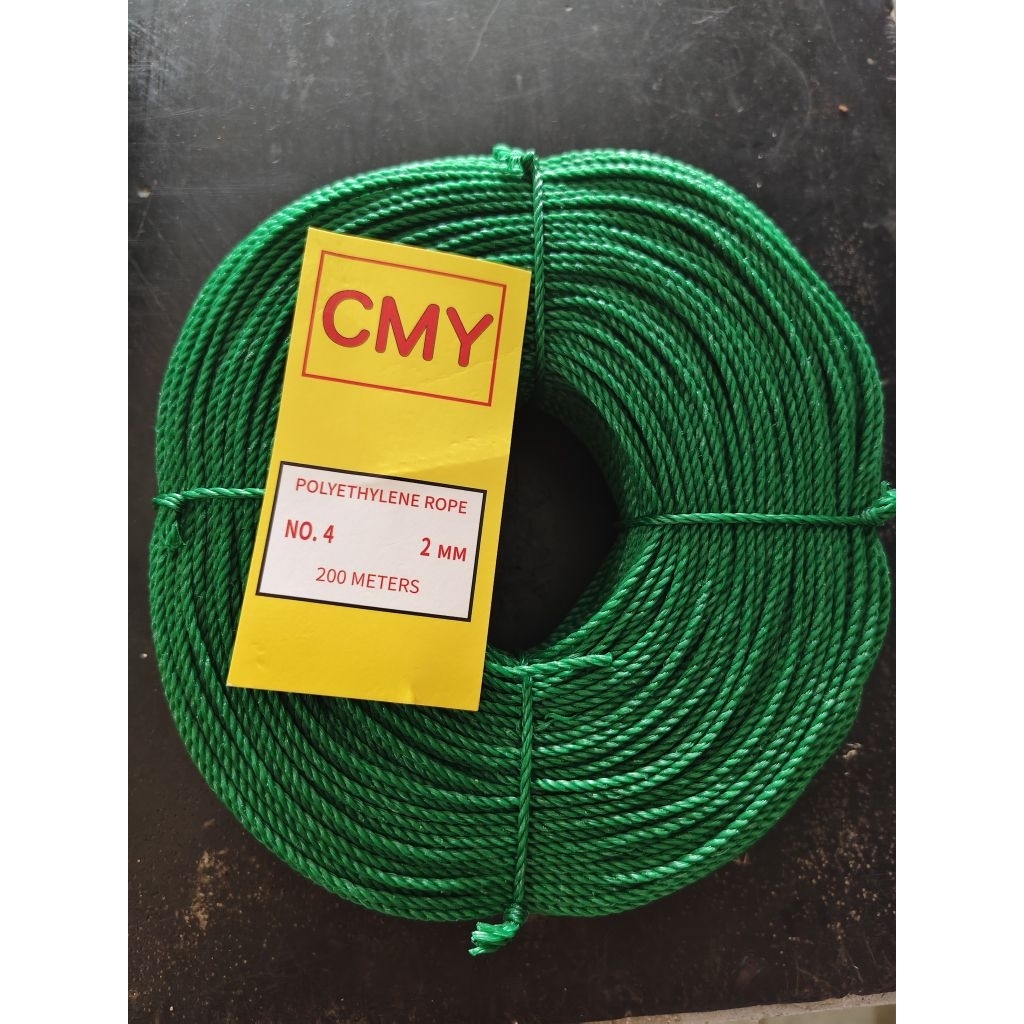 200 meters GREEN NYLON ROPE/ POLYETHYLENE Rope / TALI ( no1/0.5mm to ...