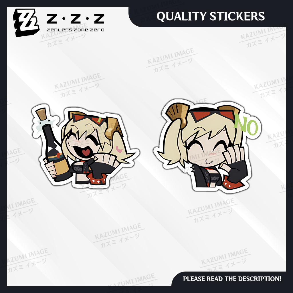 Burnice White - Zenless Zone Zero Waterproof Emoji Stickers | Shopee ...