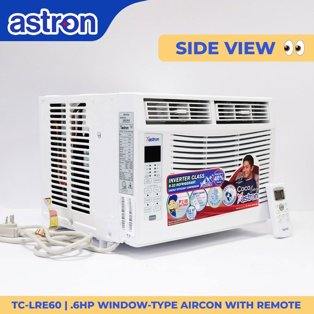 Astron 0.6HP Inverter Class Window Type Aircon with Remote | TCLRE60 ...