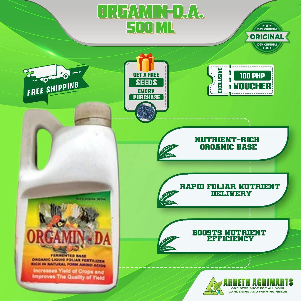 ARNETH ORGAMIN - D.A. 500 ML | Shopee Philippines