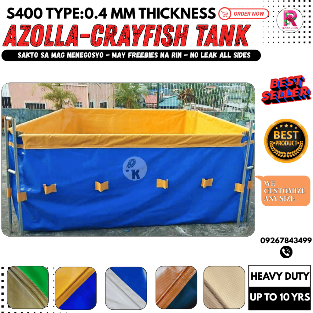 4x2x1feet Fish tank crayfish tank pool style heavy duty trapal pond ...