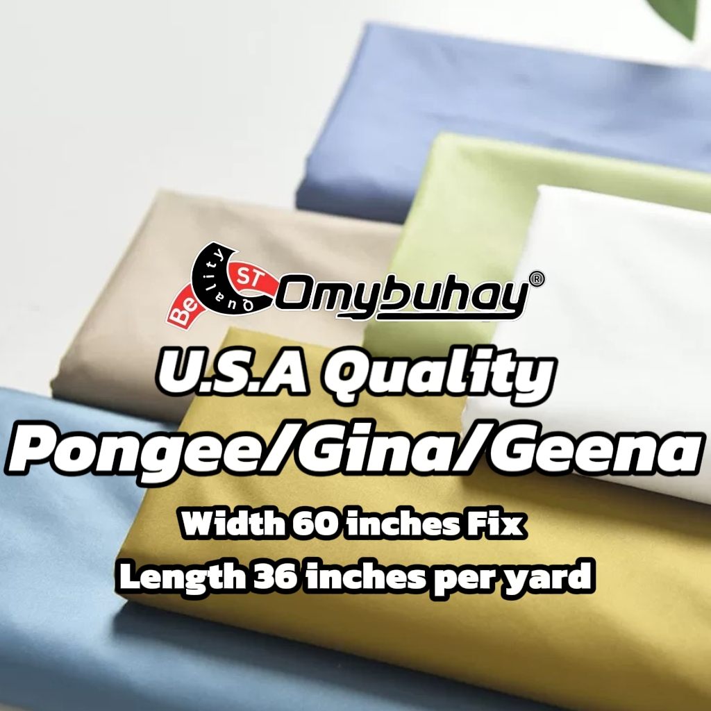 Omybuhay Geena Cloth U.S.A Quality Textile Gina Silk Pongee Fabric (1 ...