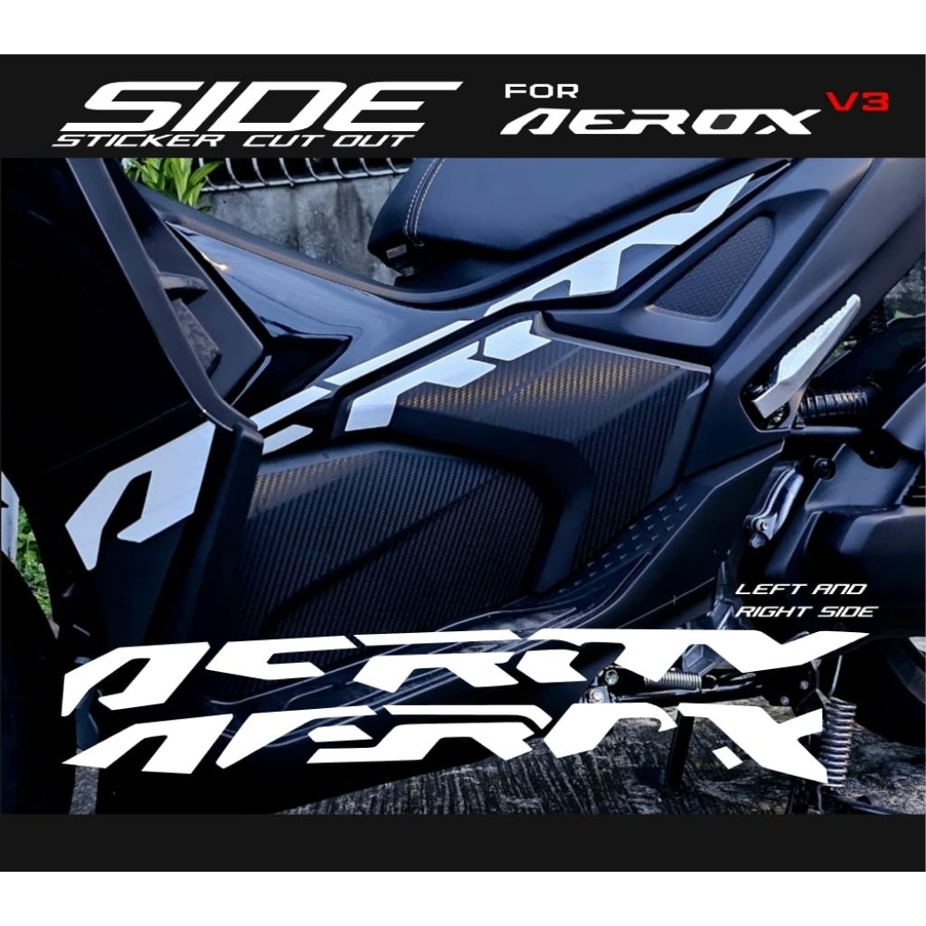 Aerox V3 Cutout Side Sticker for Left and Right Sides - Aerox V3 Side ...