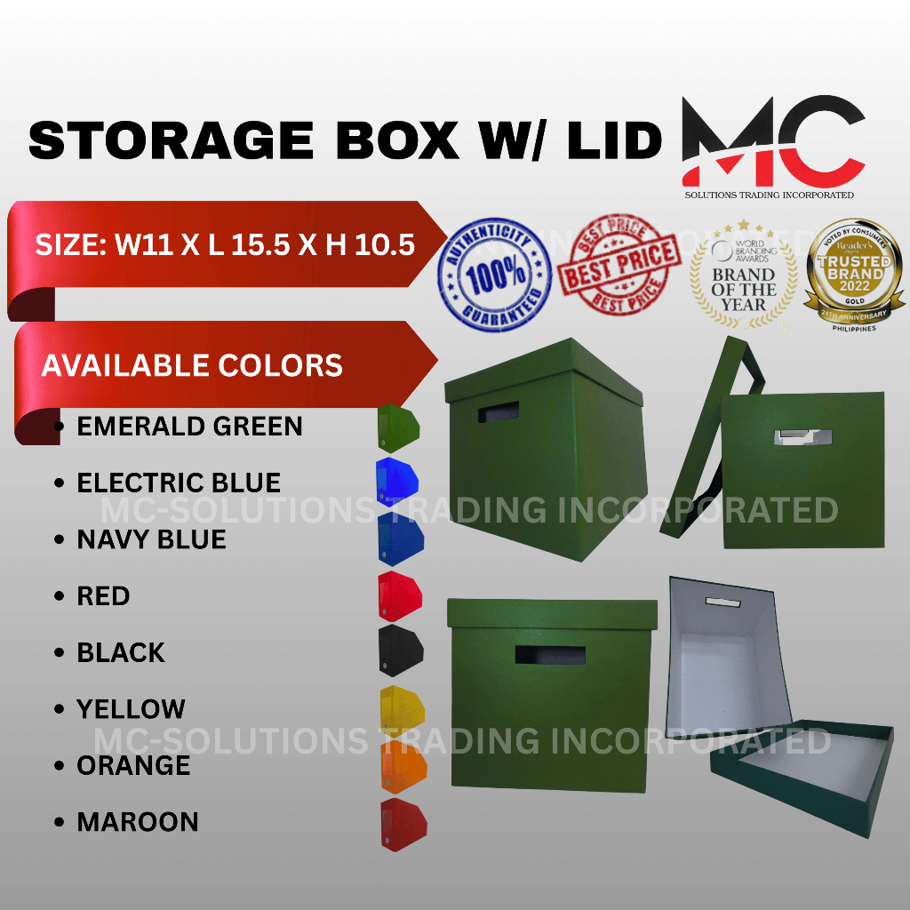 Premium Storage Box with Lid – Durable Organizer for Home & Office ...