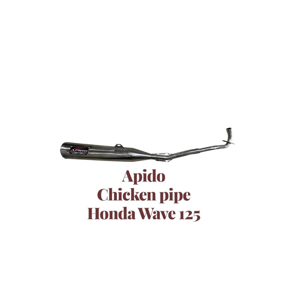 Stainless Apido Chicken Pipe for Honda Wave 125 (full set ) with apido ...