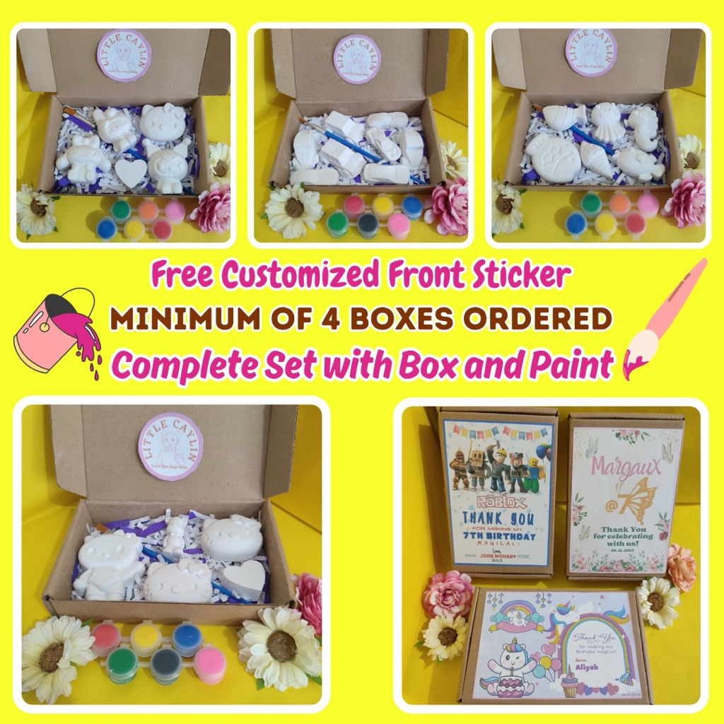 Mini Plaster Painting Set (with box and paint) | Shopee Philippines