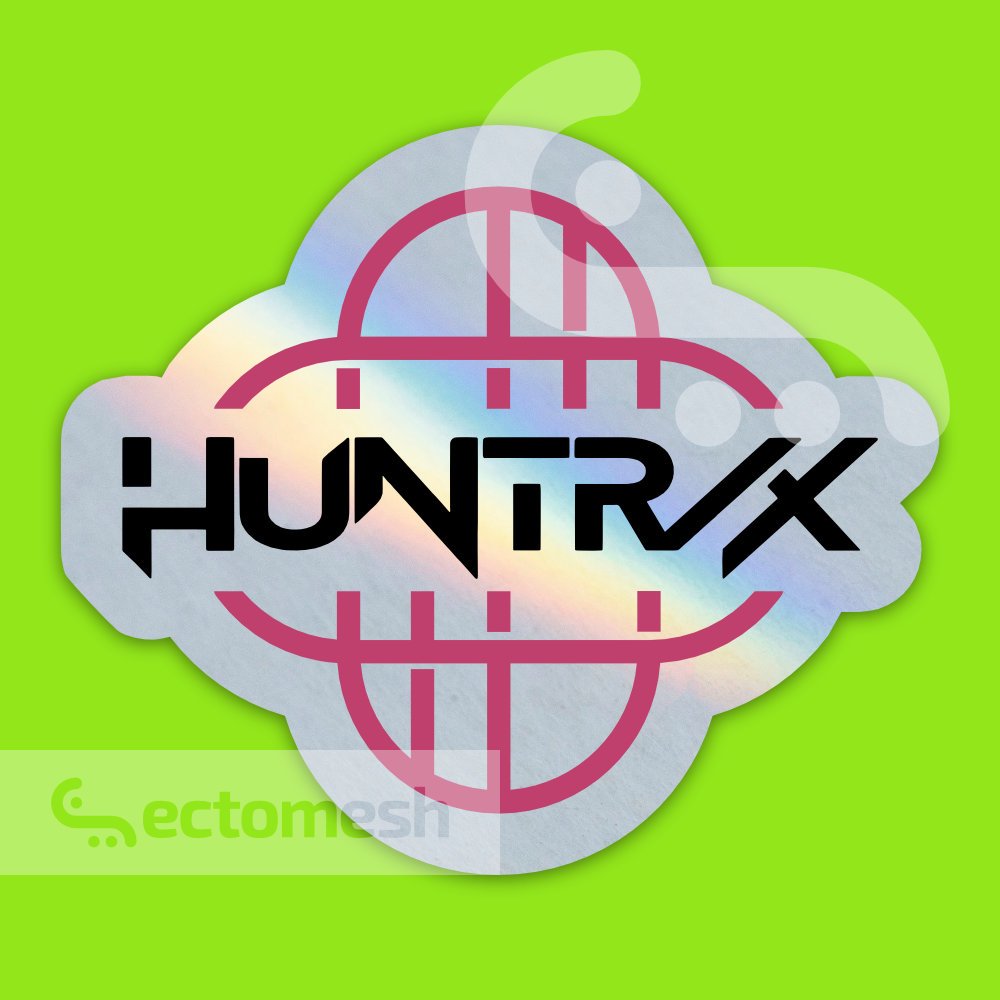 Huntrix HUNTR/X Logo Hololight - KPop Demon Hunters Vinyl Sticker by ...