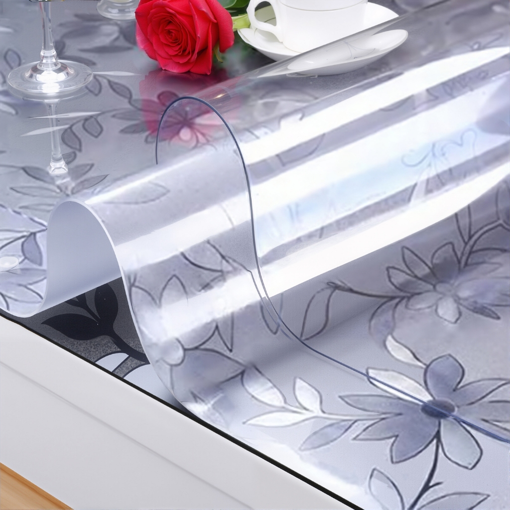 Premium Clear Embossed PVC Tablecloth Waterproof and Oil resistant ...