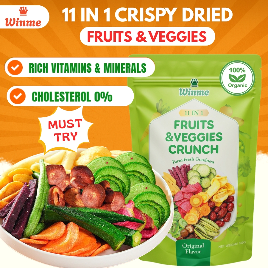 Winme Dried Mixed Fruits And Vegetable 11 in 1 Vegetable Crispy Dried ...
