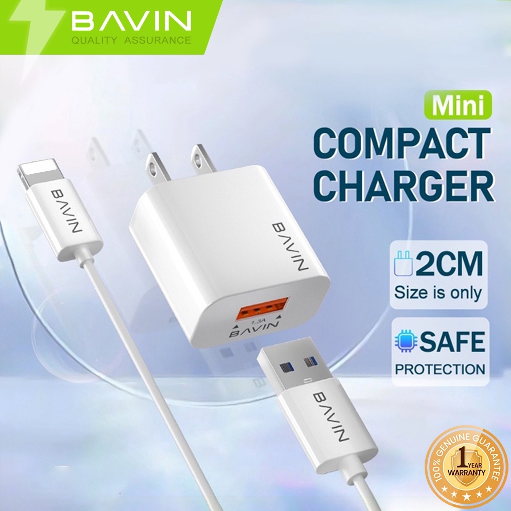 BAVIN PC515 Universal Adapter Charger with 1-meter USB Data Cable for ...