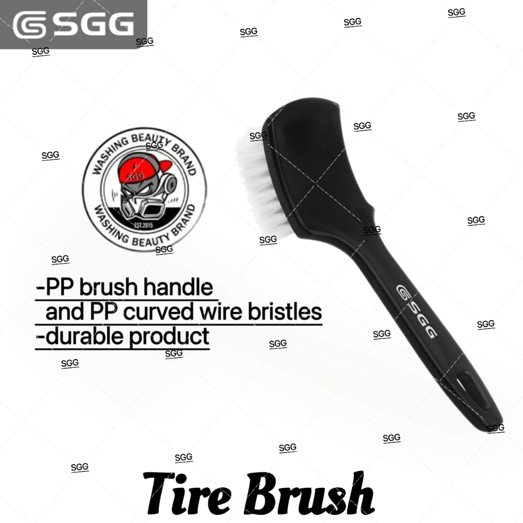 SGG Tire Brush Soft PP Bristles Car Detailing Brush | Shopee Philippines