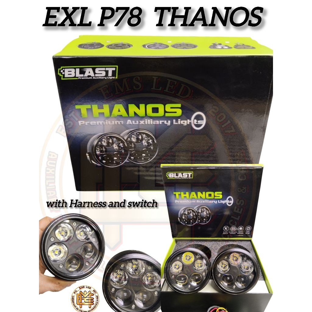 EXL P78 THANOS GR50x 5LED 100watts WHITE YELLOW with harness BLINKER ...