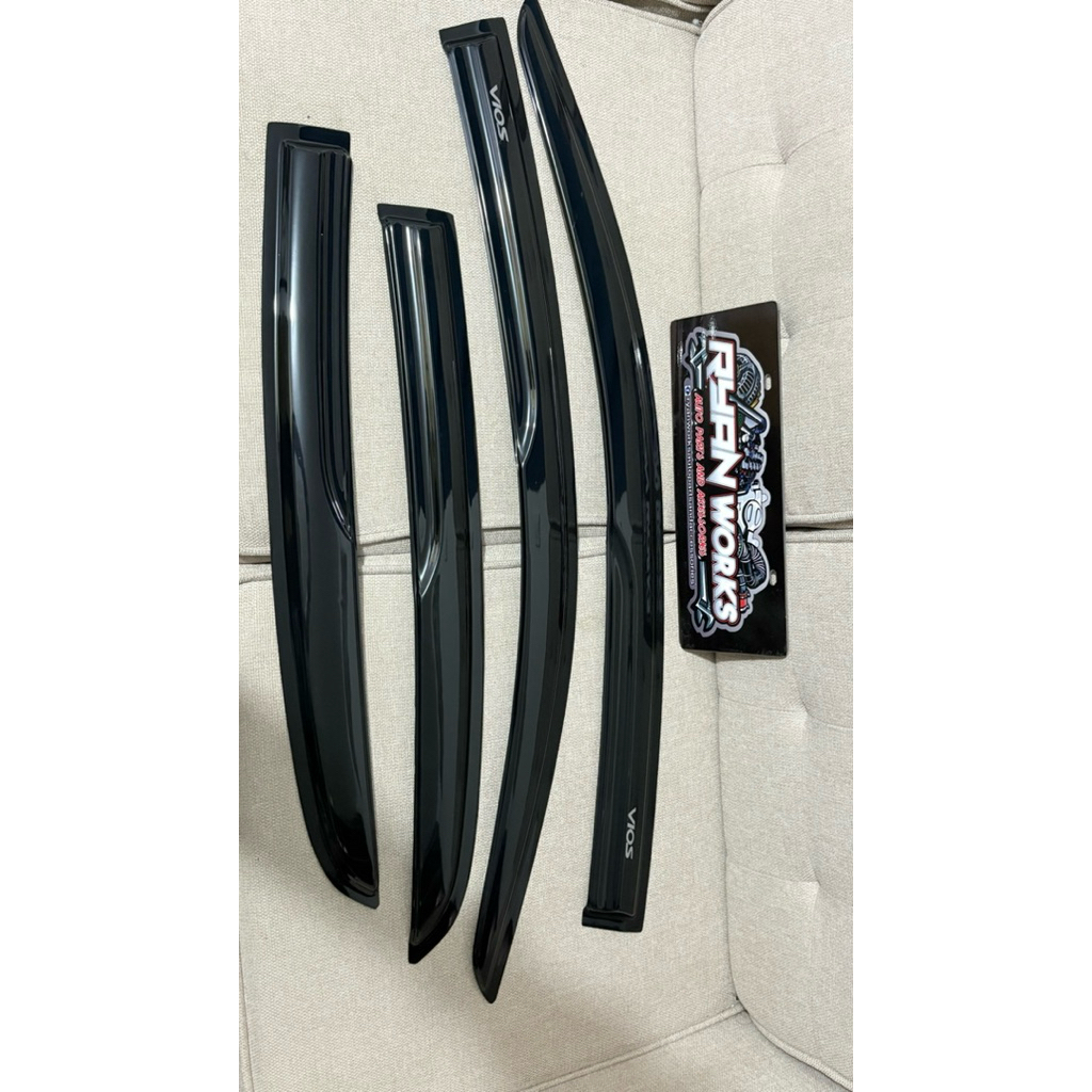 Rain Visor For Toyota Vios 2003-2023 Door Visor Rain Guard Window Visor ...
