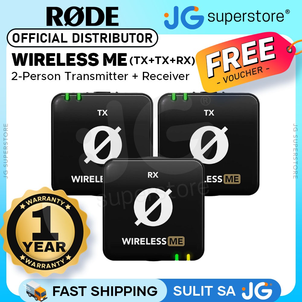 RODE WIRELESS ME Dual TX TX RX Omnidirectional Microphone w/ 2.4Ghz Max ...