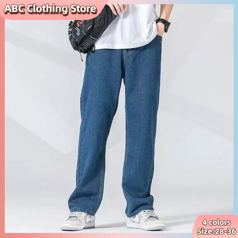 ABC American High street jeans men loose wide leg pants men's new ...