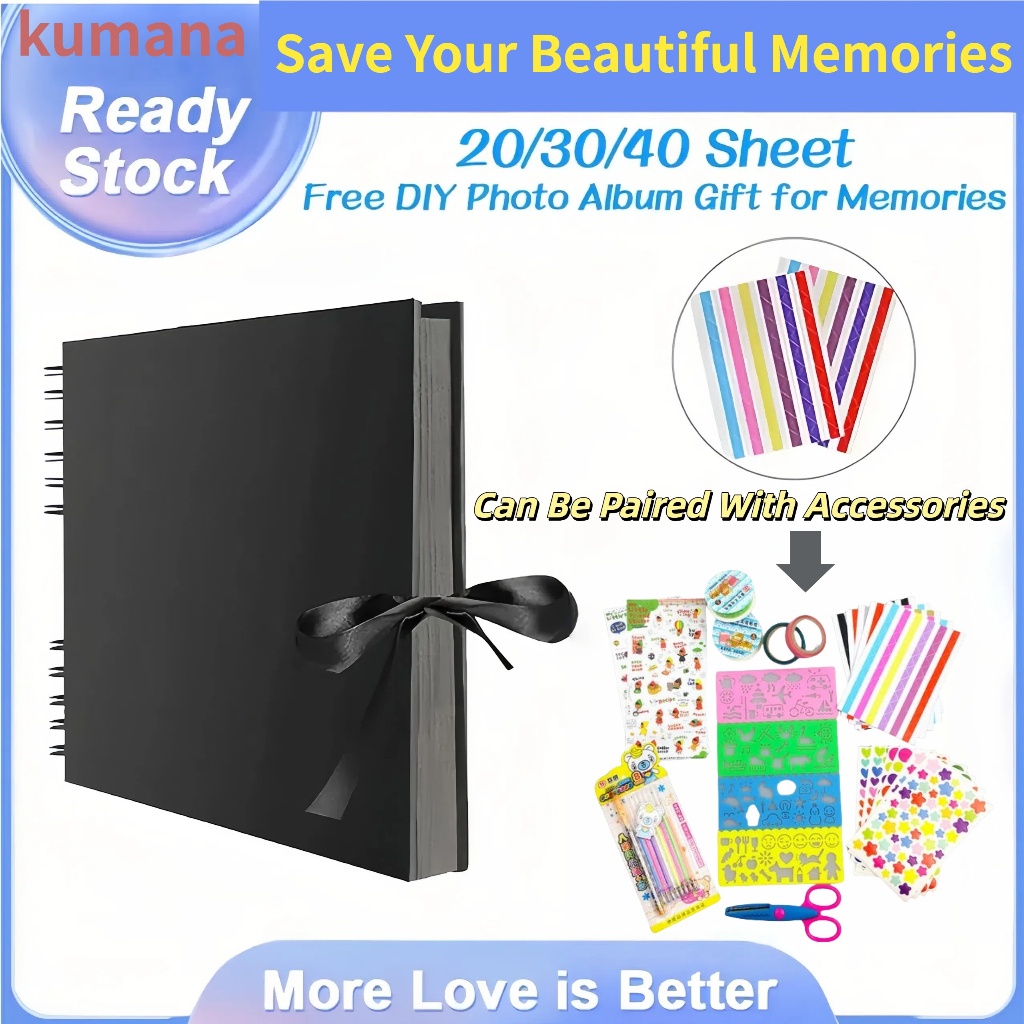 20/30/40 Pages Scrapbook Album For Memories DIY Idol Photo Album ...