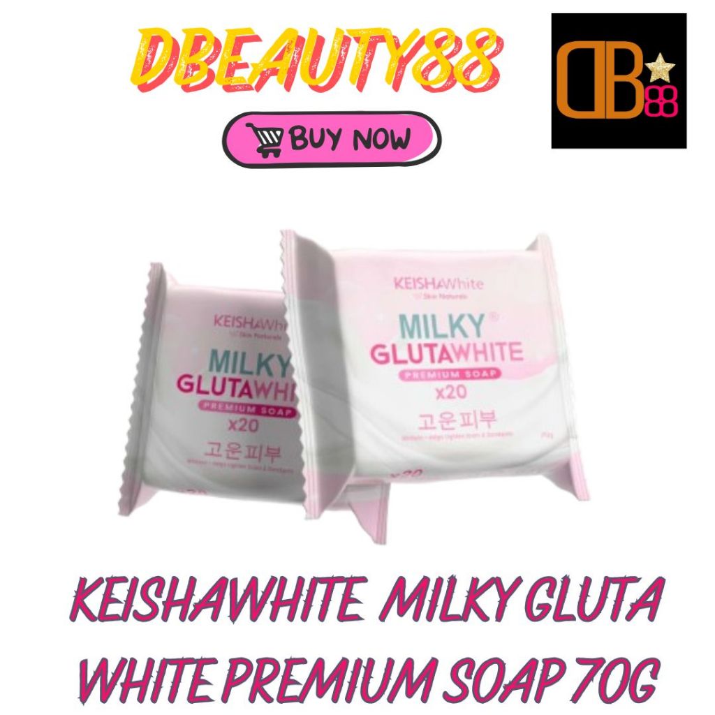 Keisha White Skin Naturals Milky GlutaWhite Premium Soap x20 Whitening ...